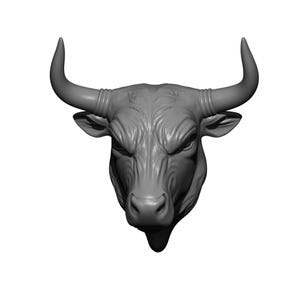 STL File for CNC Router Carving 3D Printing Cow Head Rustic Farm Animal ...