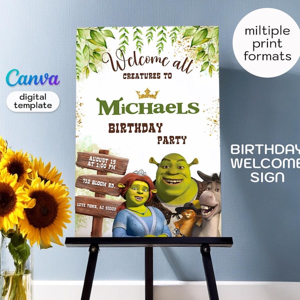 Shrek Sign - Etsy