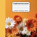 Personalised Floral A5 Notebook - Bold Flowers on Yellow Orange ...