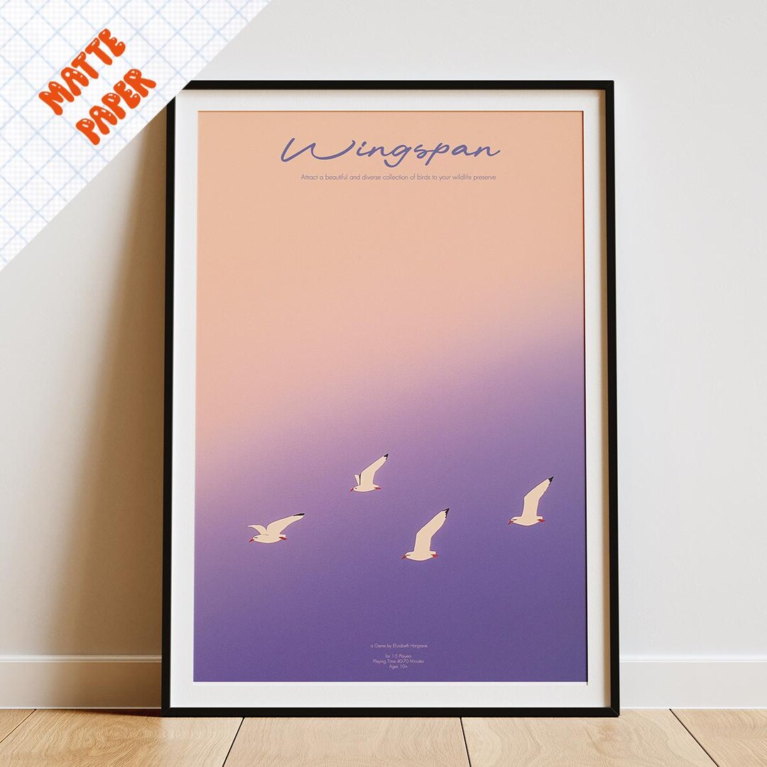 Wingspan Boardgame Poster DIN Size / Fan Art Print / Wall Art / Living ...
