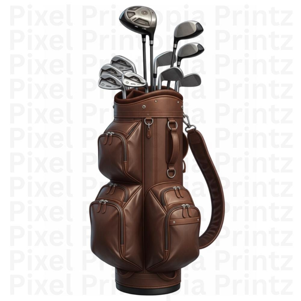 Watercolor Golf Clipart Bundle: Golfer, Cart, Course (PNG Files ...