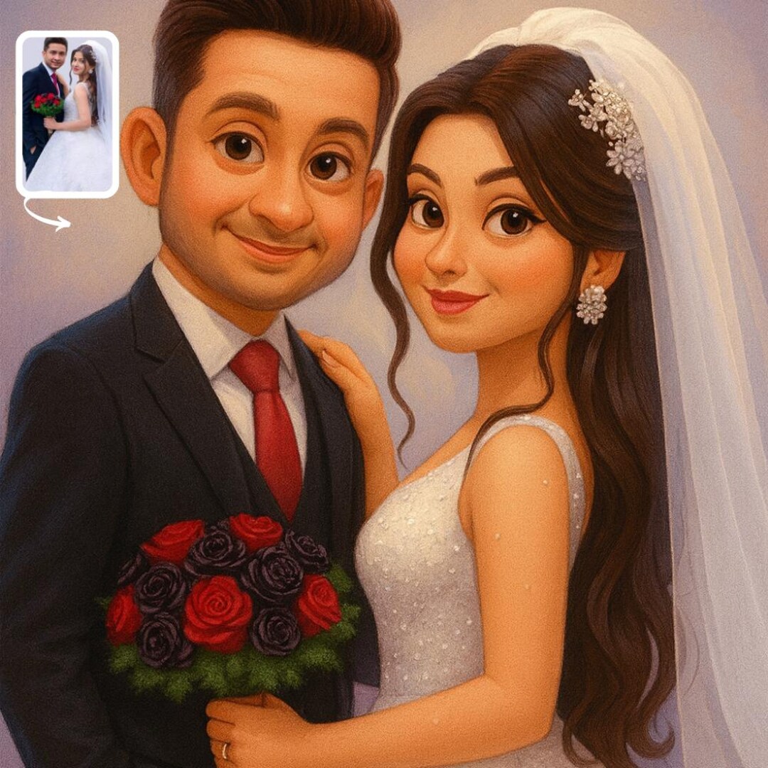 Custom Pixar Style Portrait | Personalized 3D Cartoon (digital Download ...