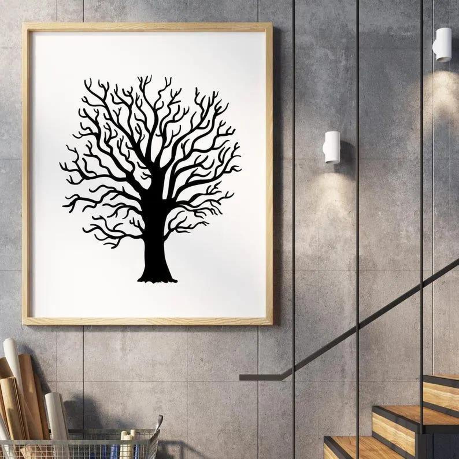 Bare Tree SVG Bundle, Leafless Branch Clipart (digital Files) - Etsy