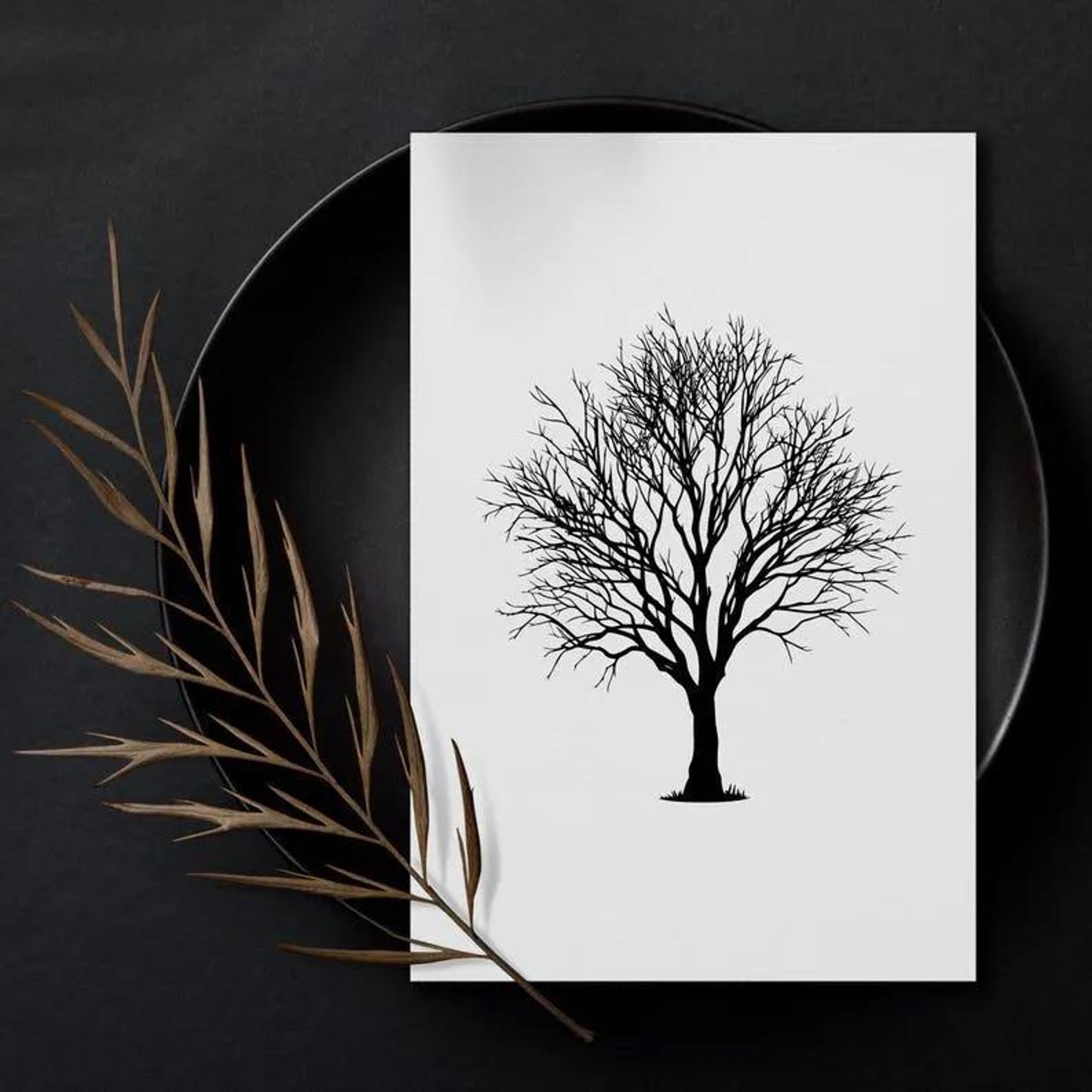 Bare Tree SVG Bundle, Leafless Branch Clipart (digital Files) - Etsy
