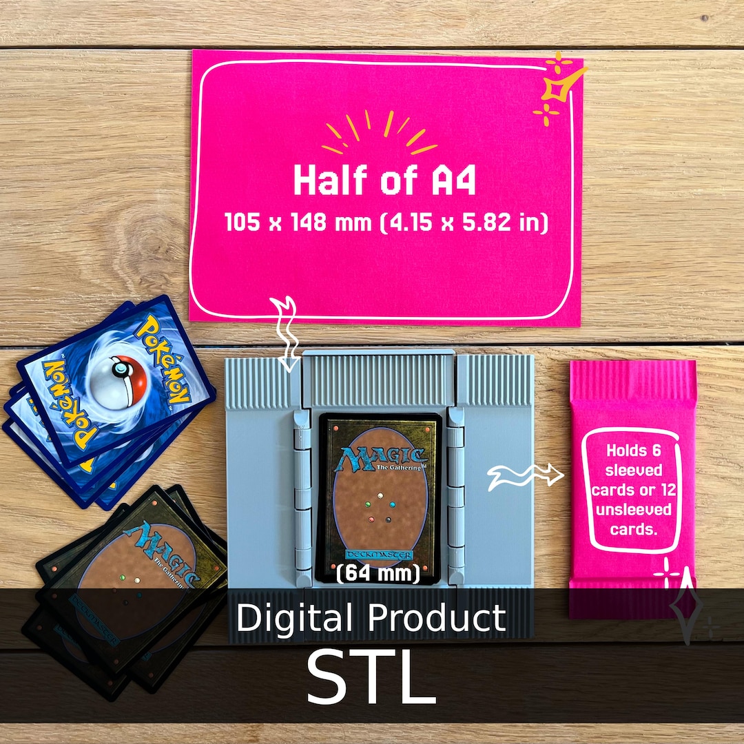 3D Printable Booster Pack Maker: Trading Cards, Collectibles (STL ...