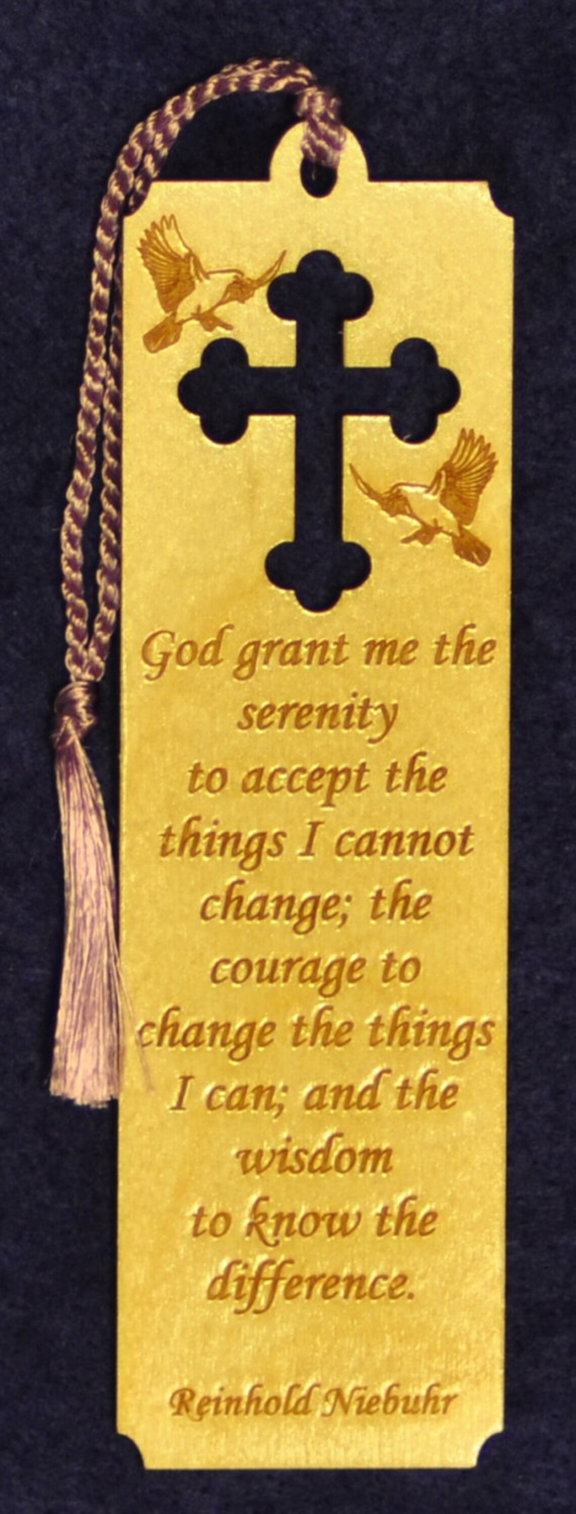 Serenity Prayer Bookmark - Etsy