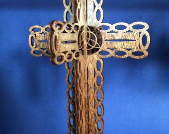 Trinity Wood Cross - Etsy