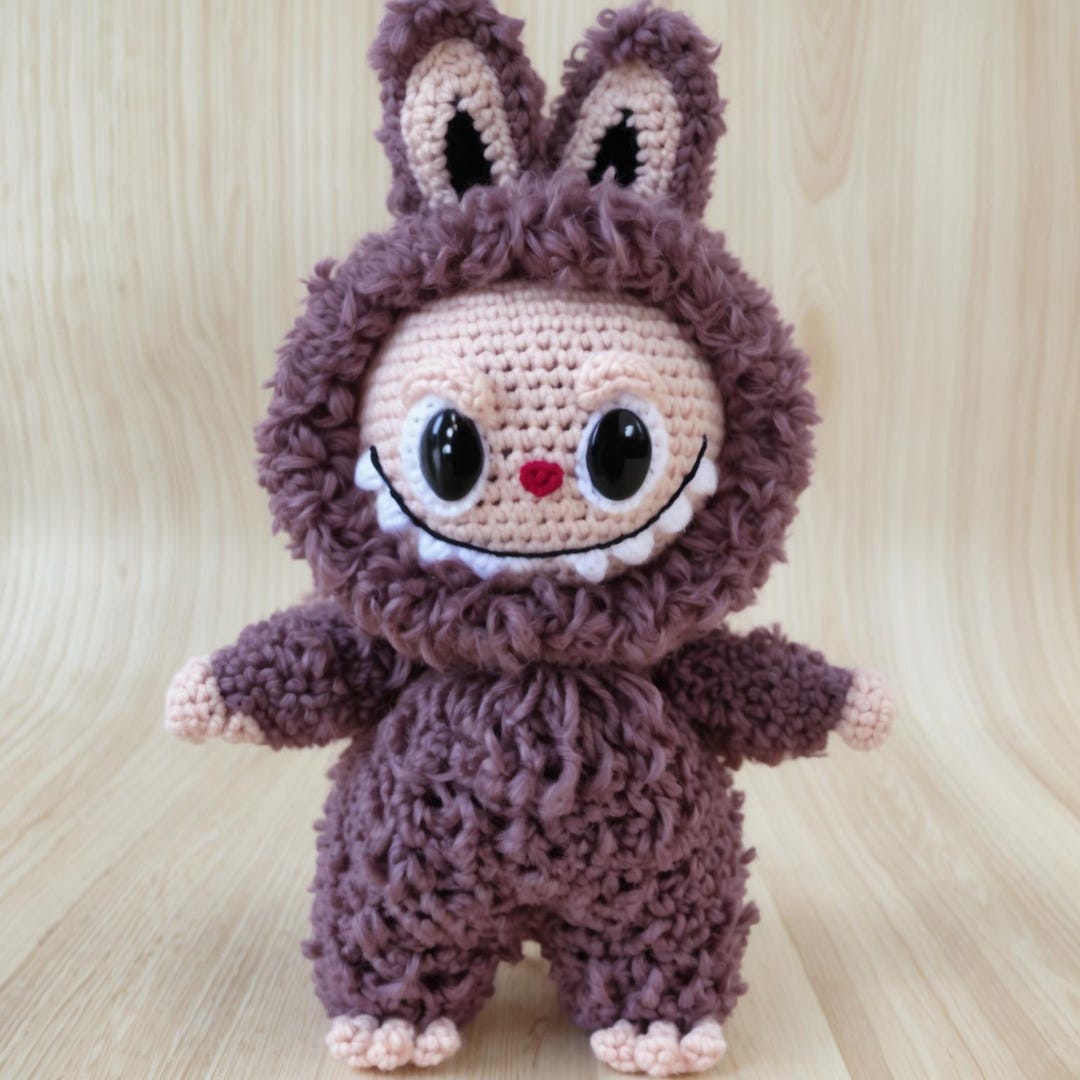 Labubu Amigurumi Crochet Pattern | Cute Fuzzy Bunny Plush Toy ...