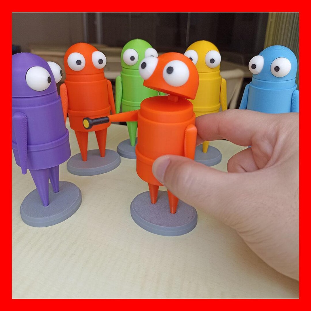 3D Printable R.E.P.O Robots - STL File - Game-inspired Robots Desk ...