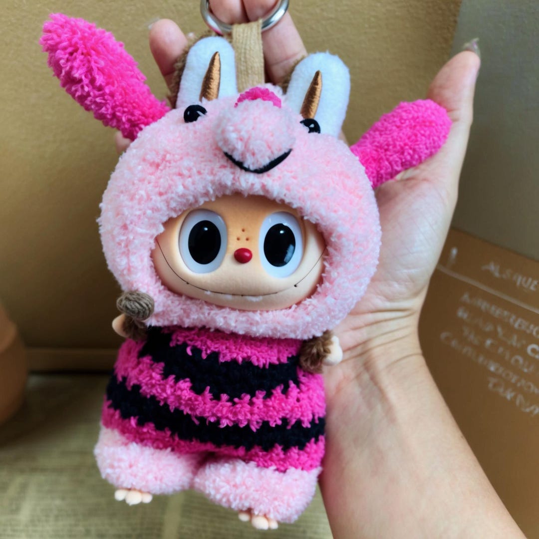 Labubu Pig Costume Crochet Pattern | PDF Outfit for Labubu Plush Toy ...