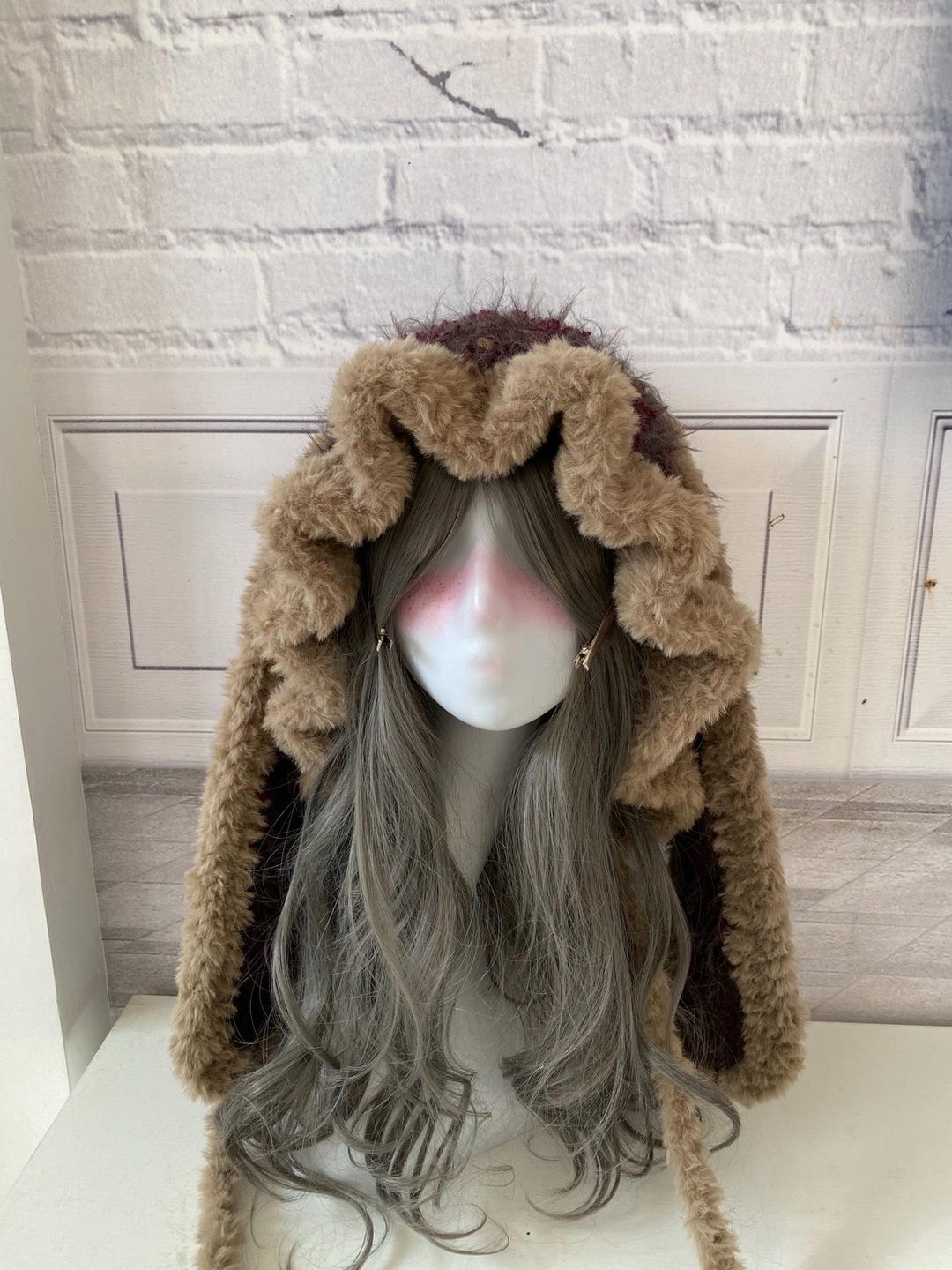 Handmade Brown Bunny Ear Hood - Plush Warm Cozy Adjustable - Etsy