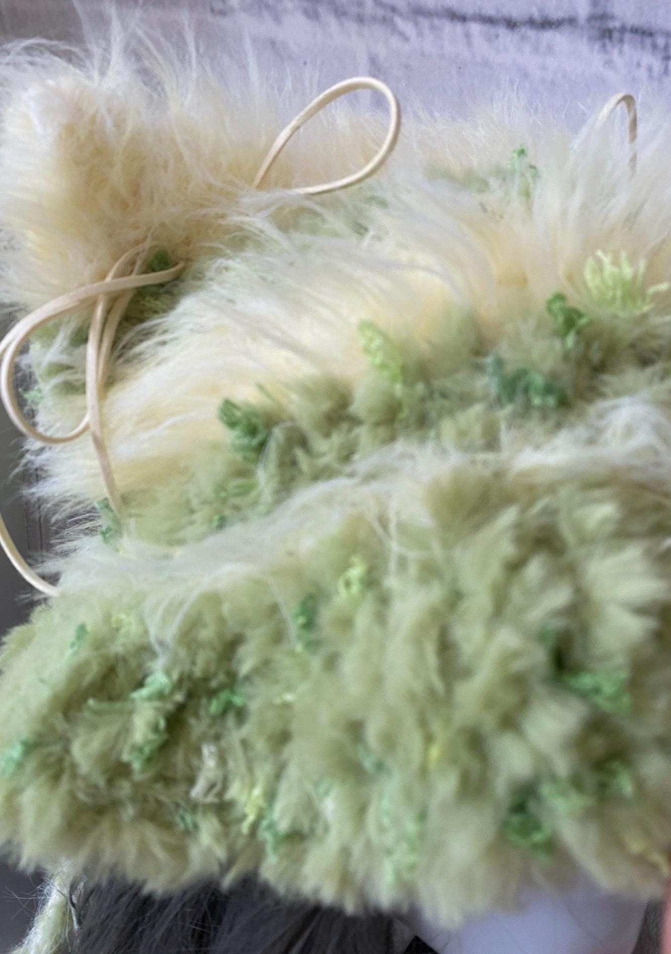 Adorable Handmade Lemon Mint Plush Cat Ear Hat - Etsy