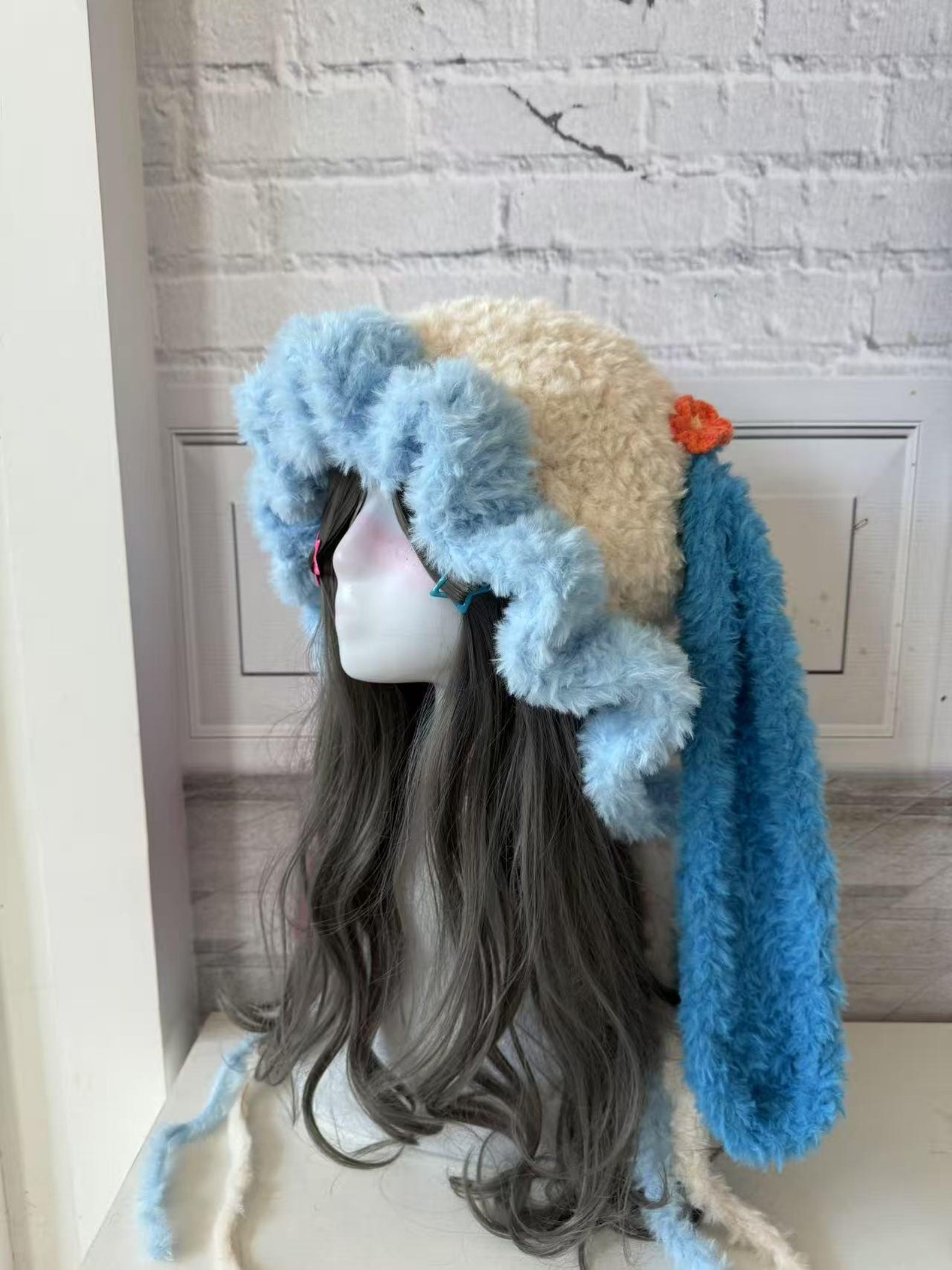 USAHANA Bunny Ear Hood With Detachable Flower - Kawaii Pastel Hoodie - Etsy