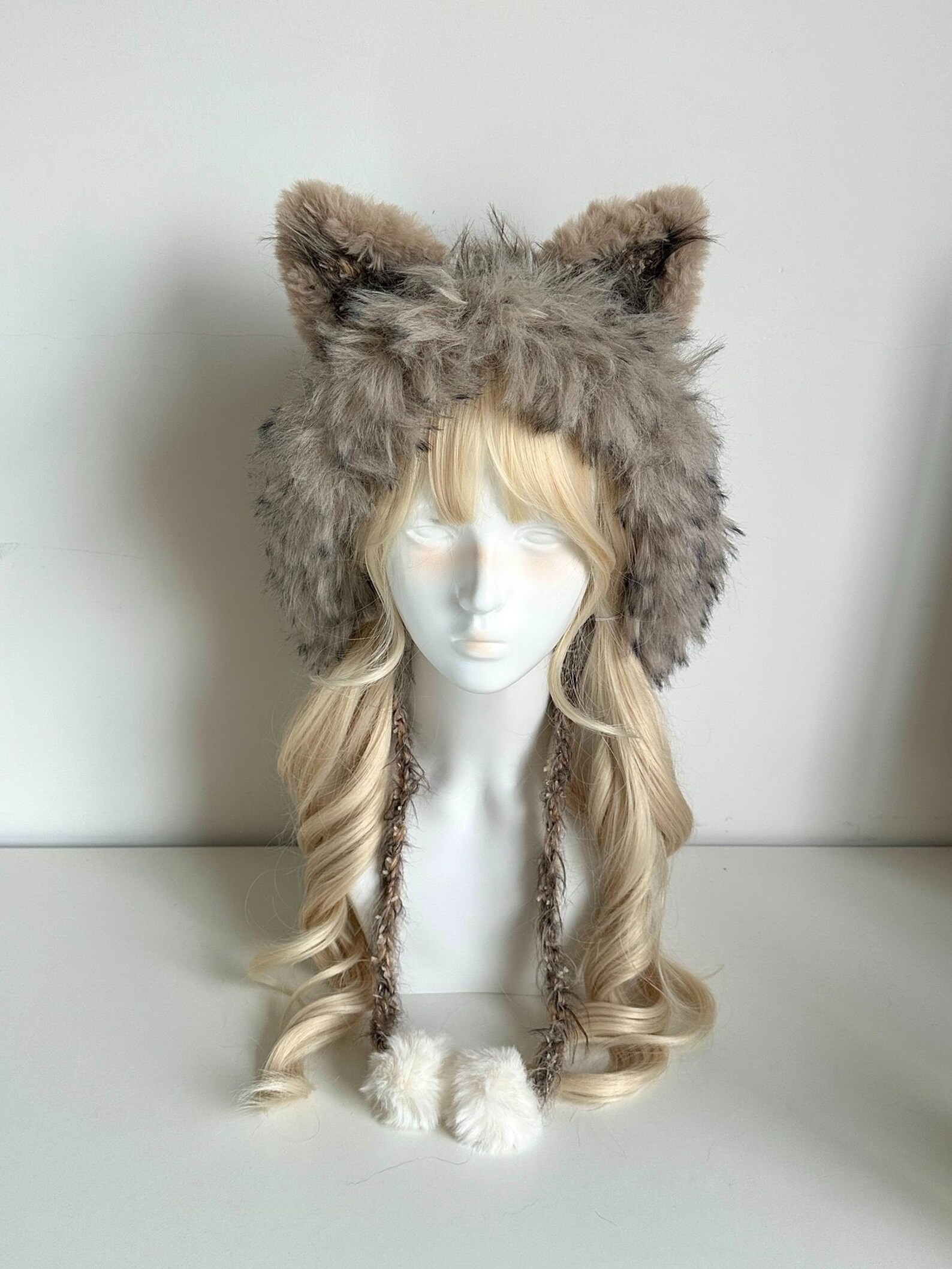 Jungle Fox Ears Hood - Plush Faux Fur in Earthy Tones - Etsy