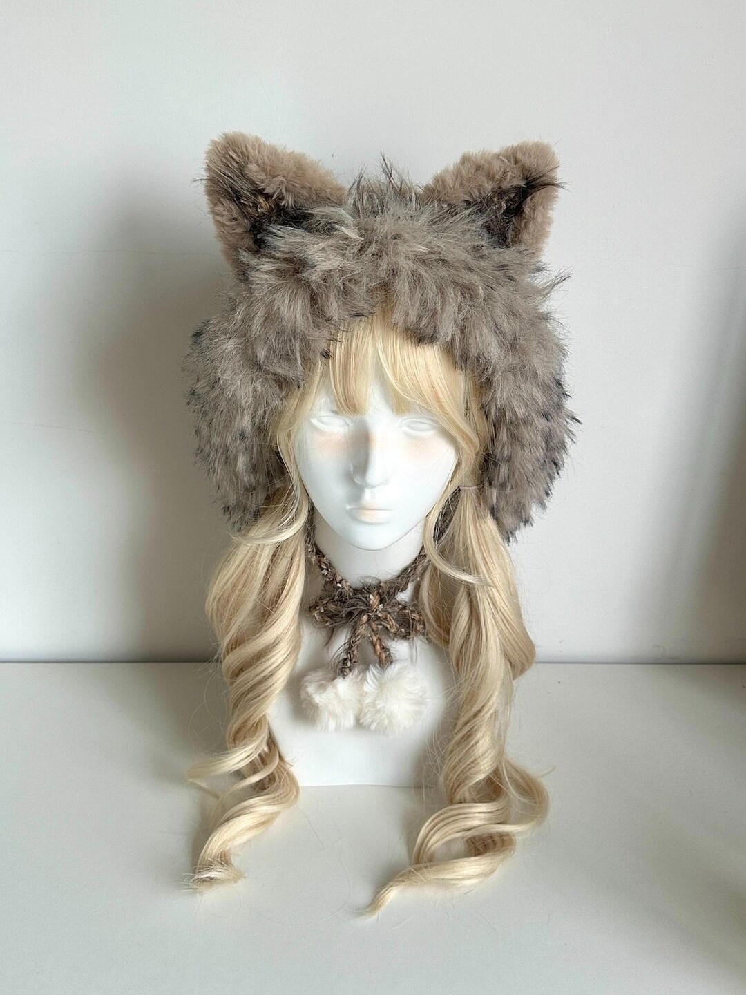 Jungle Fox Ears Hood - Plush Faux Fur in Earthy Tones - Etsy