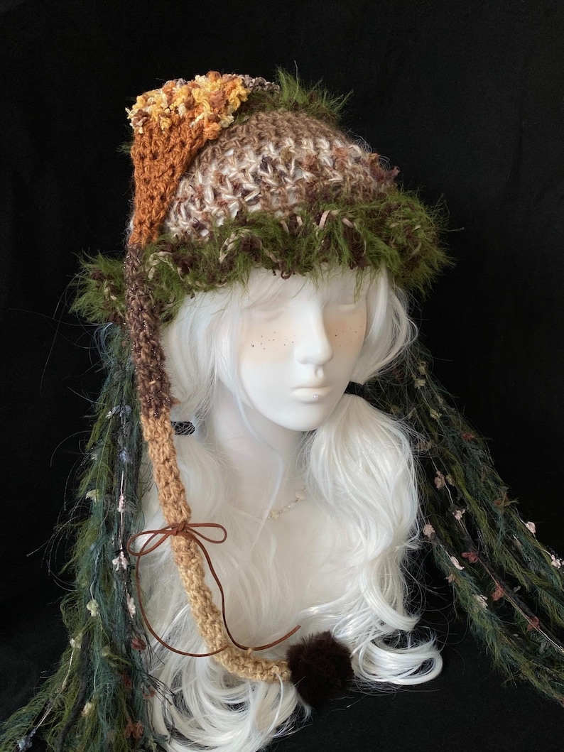 Enchanted Forest Crochet Hat - Handmade Summer Fairy Cap - Etsy