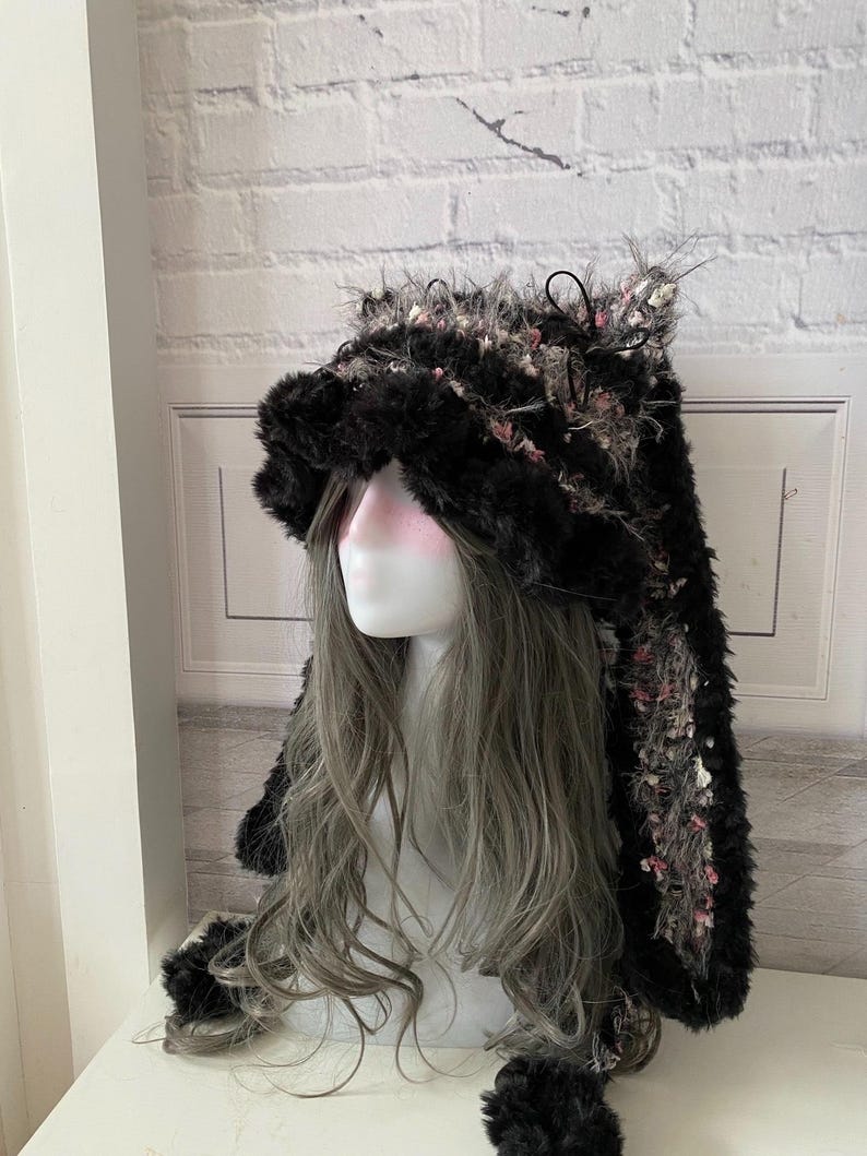 Berlin Flower Handmade Rabbit Hat With Detachable Ears - Etsy