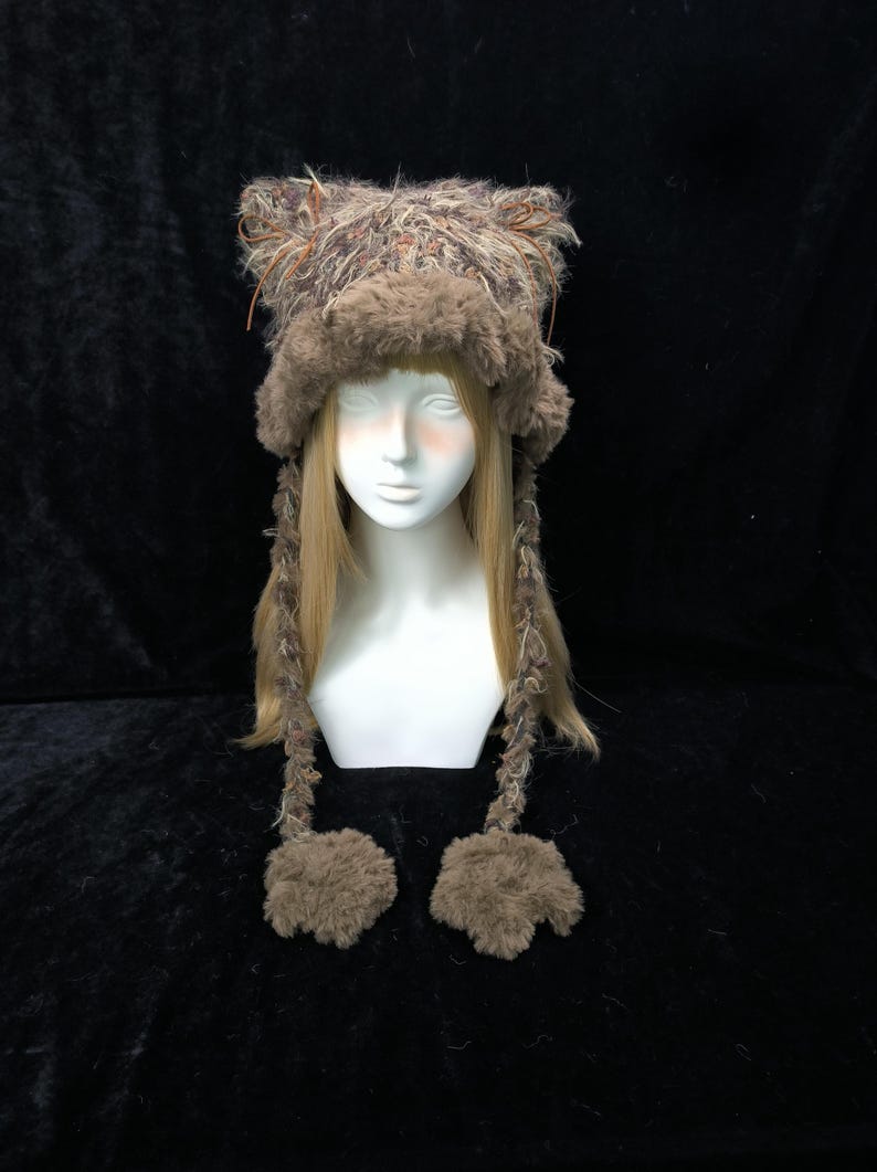 Jellyfish Brim Cat Ear Beanie With Soft Sculptural Silhouette - Etsy UK