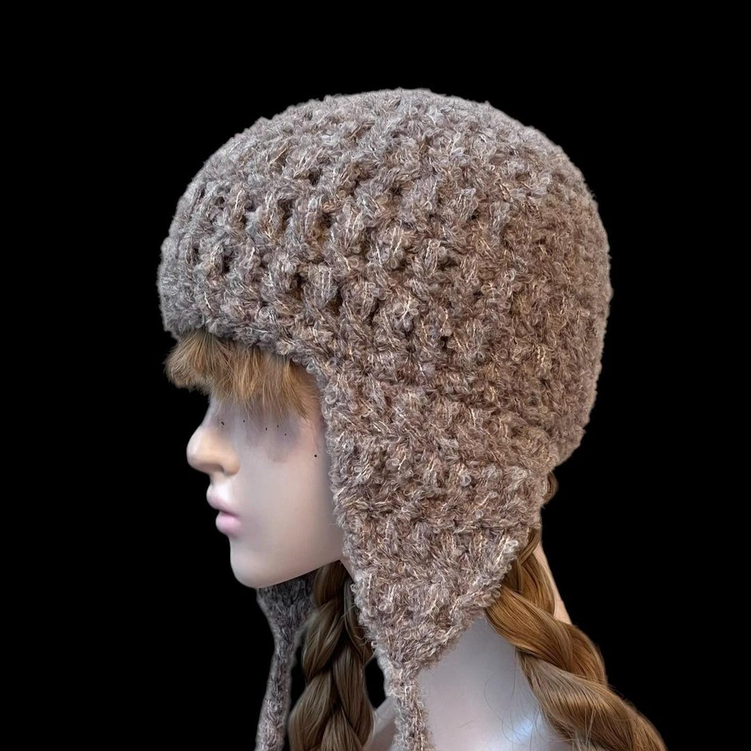 Forest Plush Earflap Winter Hat – Handmade Cozy - Etsy