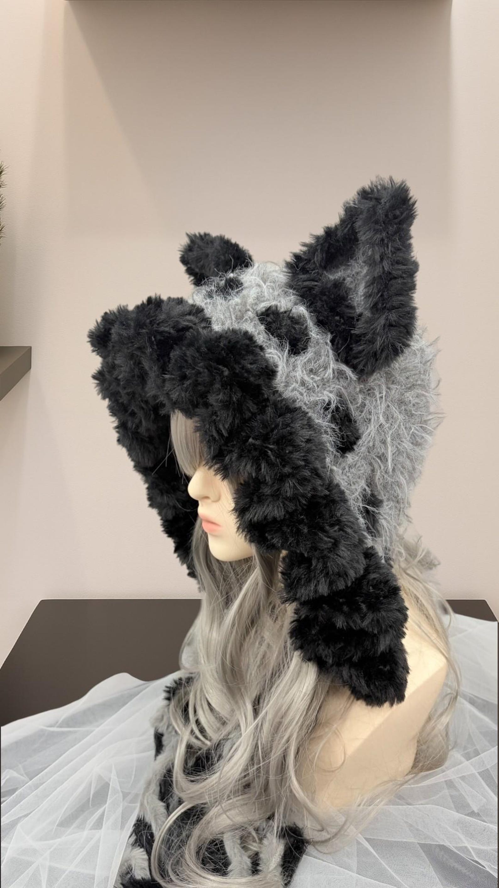 Fox Ears Crochet Hood – Handmade Plush Comfort - Etsy
