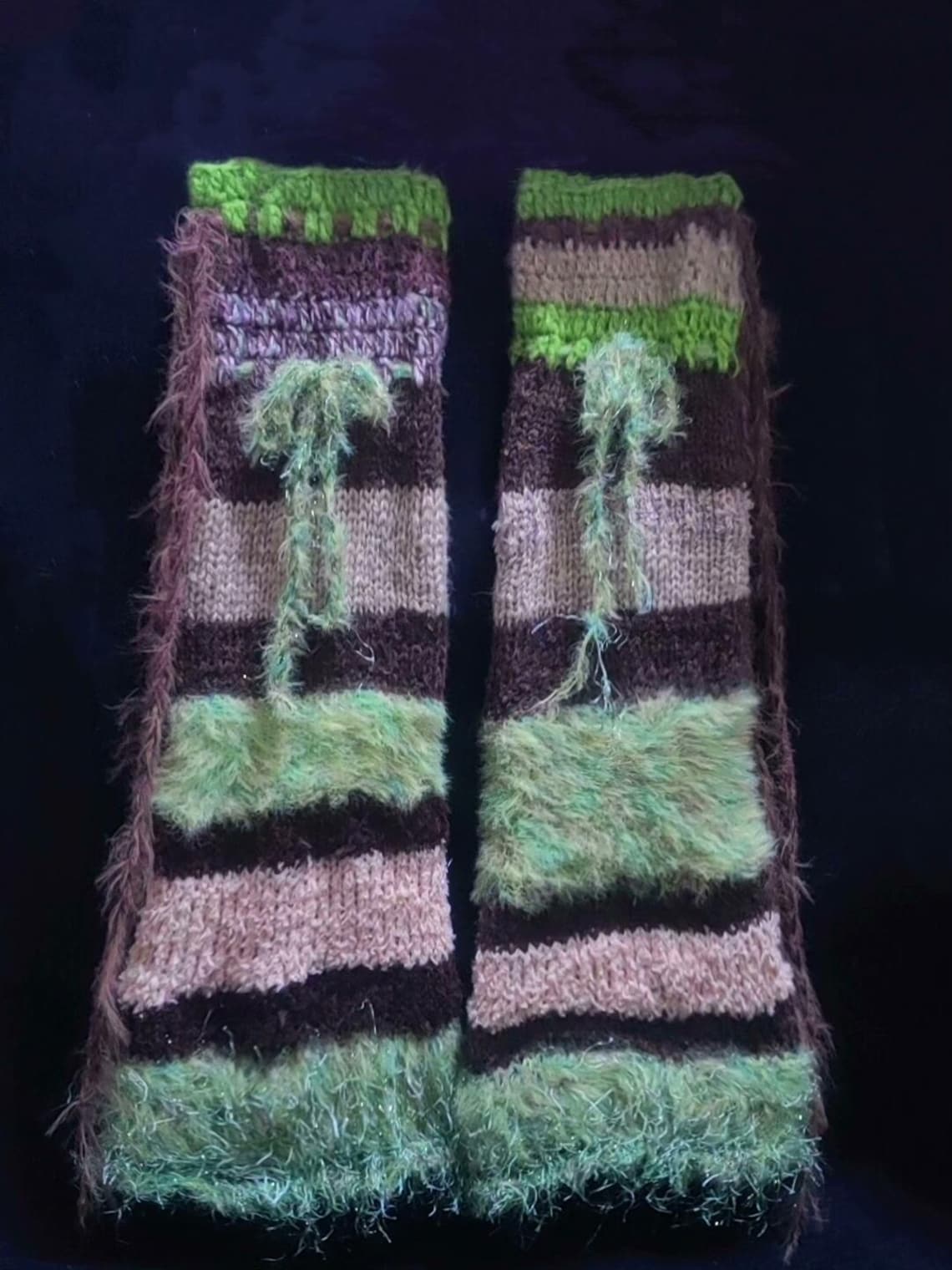 Whimsical Forest Moss Leg Warmers | Y2K Gradient Custom - Etsy