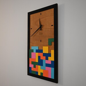 Wall Clock, 80s Gaming, Wooden Wall Clocks, Handmade, Customizable ...