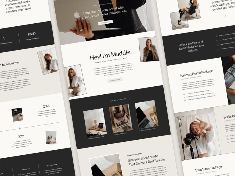 Professional Website Template for Service Providers | Elegant Modern ...