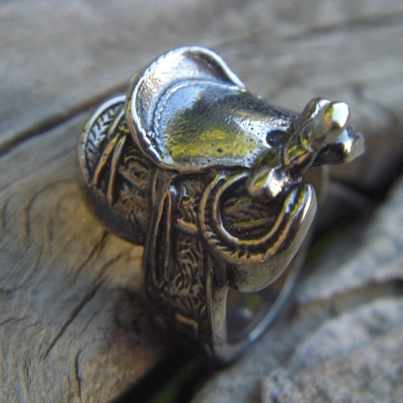 Silver Saddle Ring - Etsy