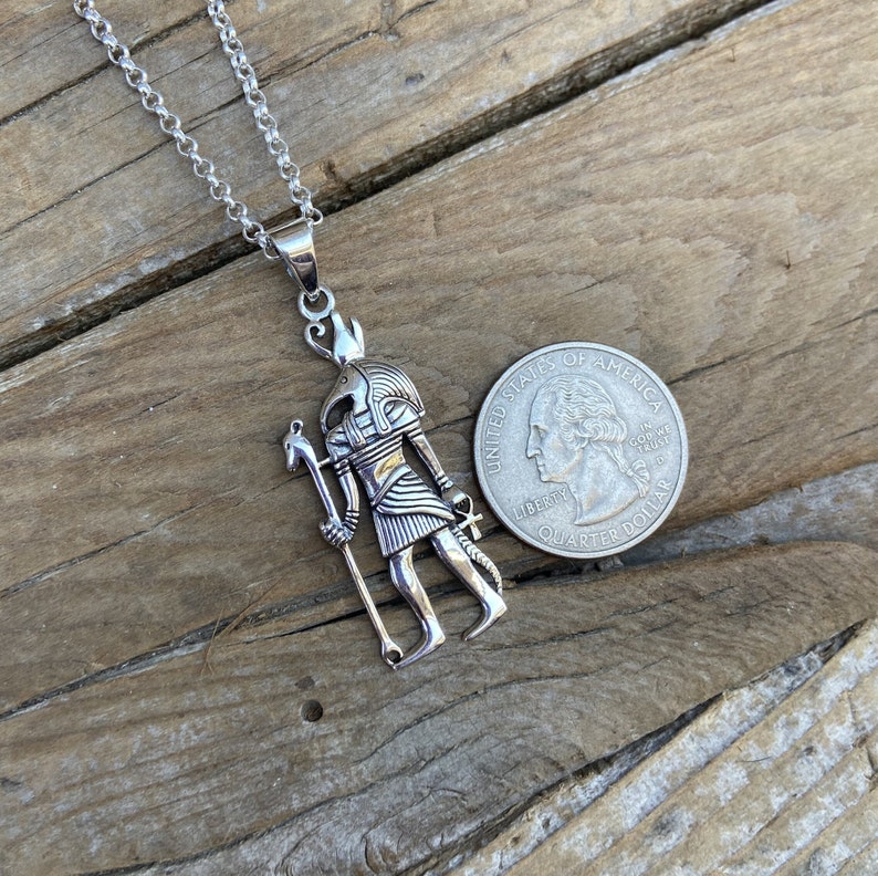 ON SALE Thoth, the Egyptian God Necklace Handmade and Antiqued in ...
