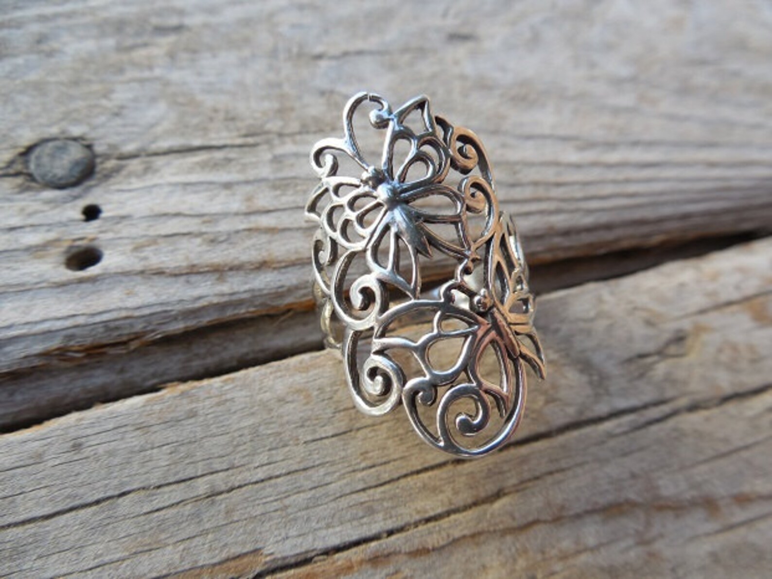 Butterfly Ring Handmade in Sterling Silver 925 - Etsy