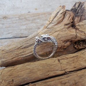 Heavy Adjustable Dragon Ring Handmade in Sterling Silver 925 - Etsy