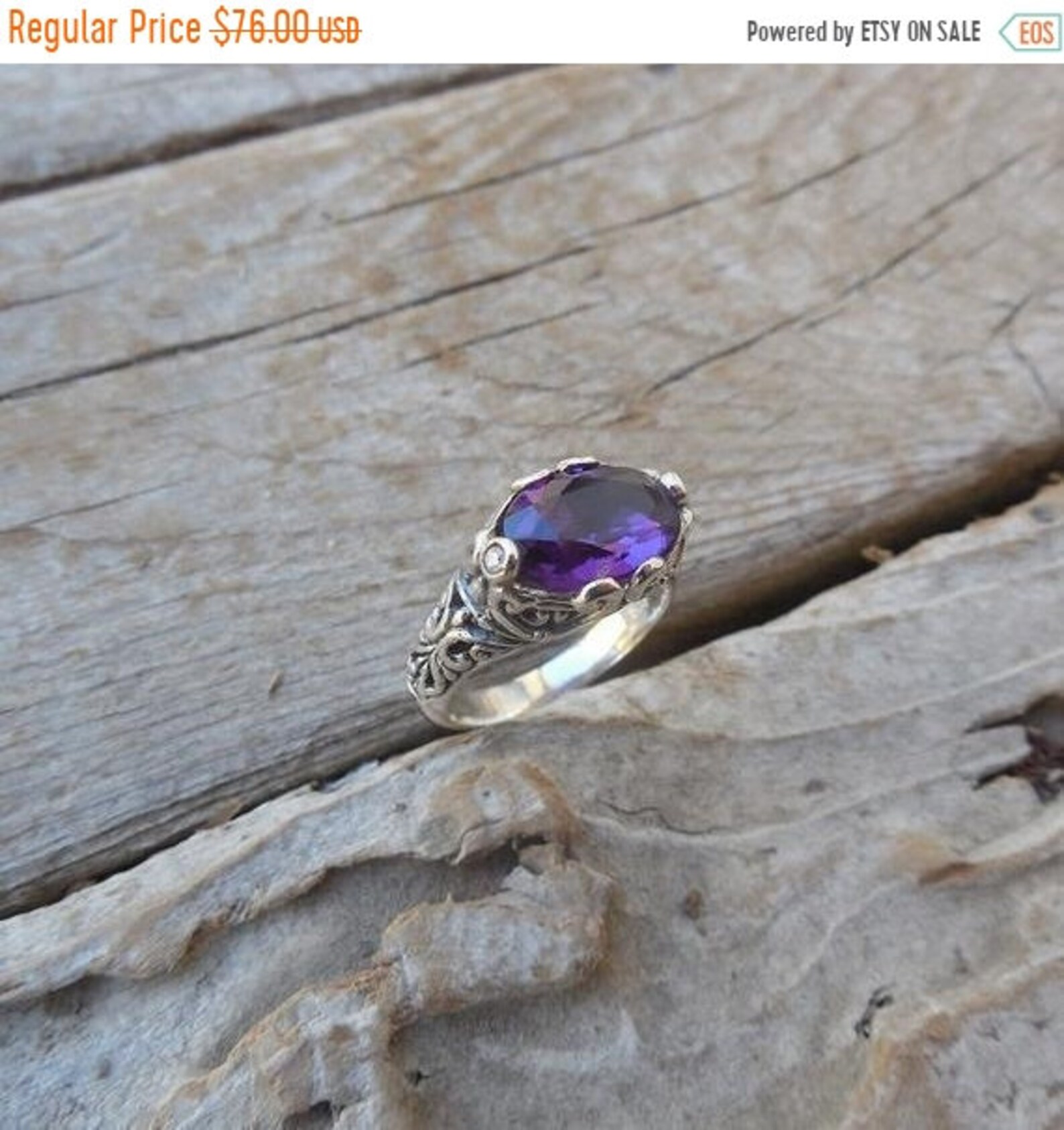 Beautiful Amethyst Handmade in Sterling Silver 925 - Etsy