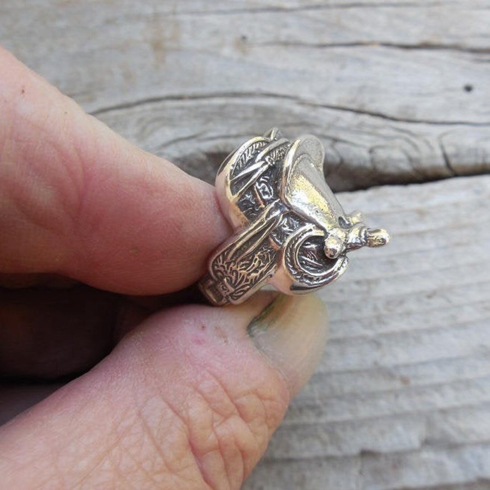 Western Saddle Ring Handmade in Sterling Silver 925 - Etsy