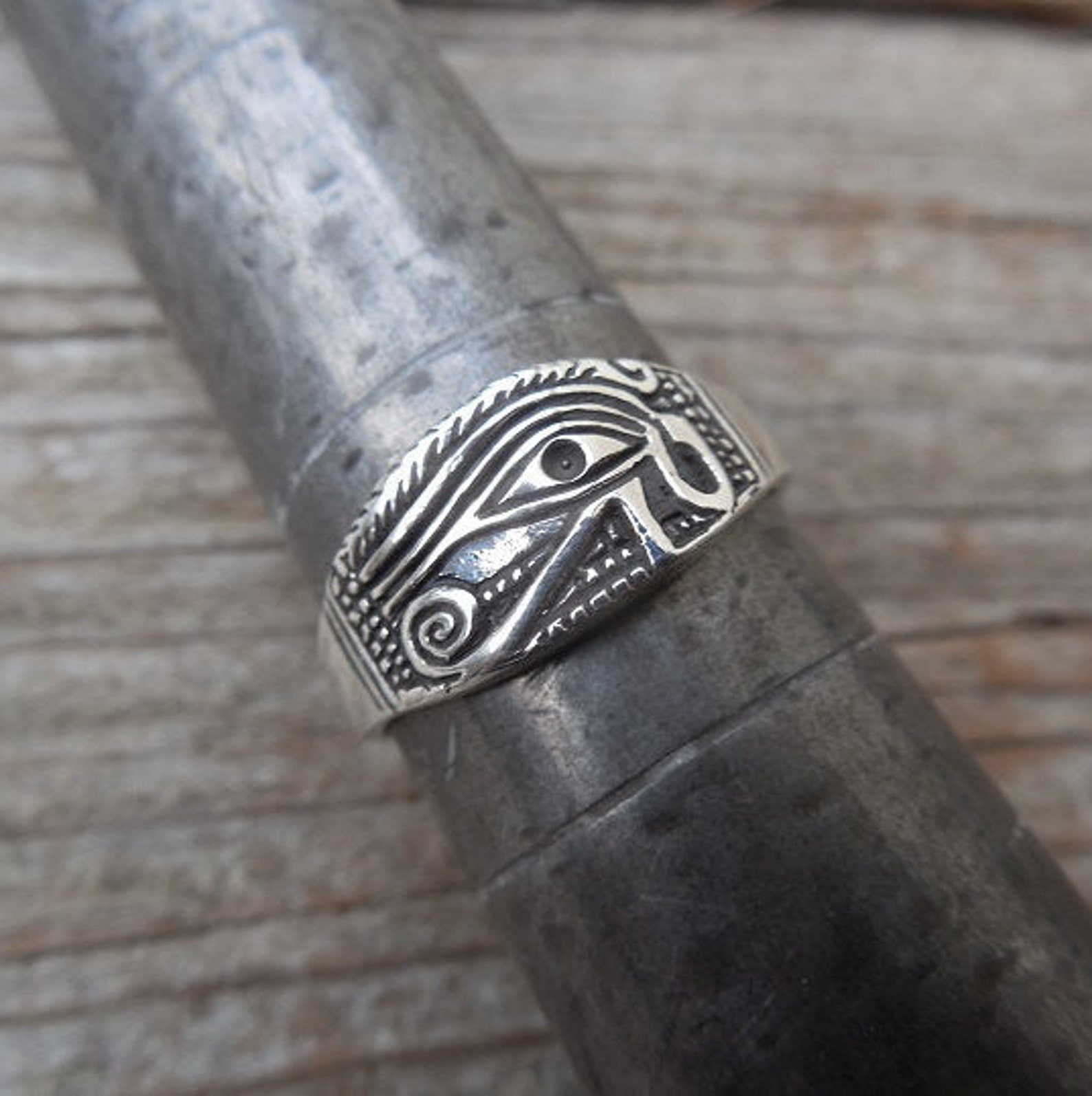 Eye of Ra Ring Handmade in Sterling Silver 925 - Etsy