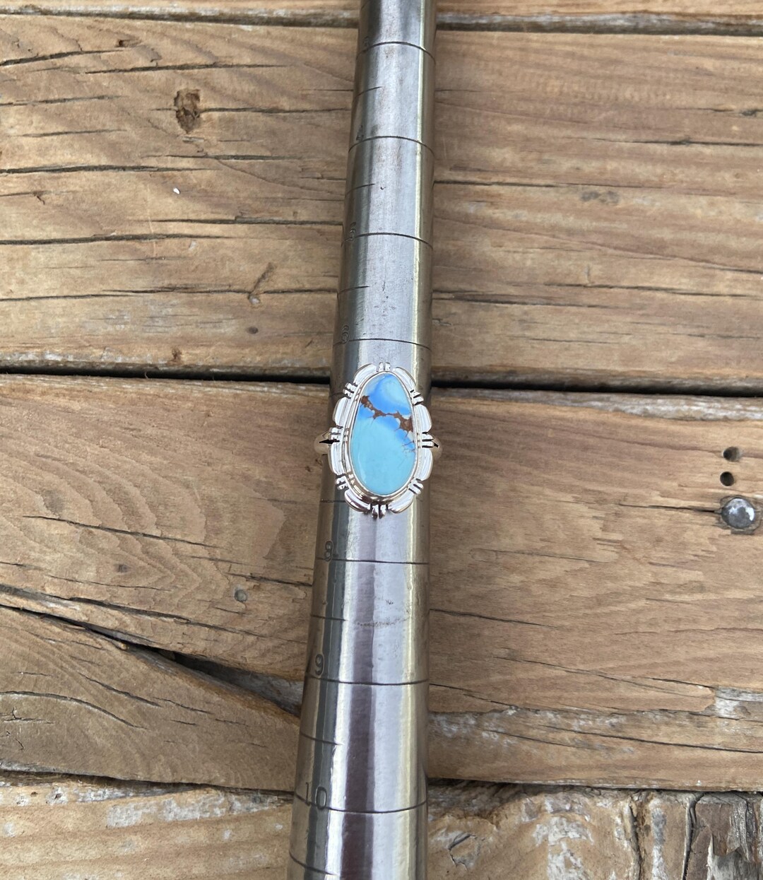Gorgeous Golden Hills Turquoise Ring Handmade in Sterling Silver With a ...
