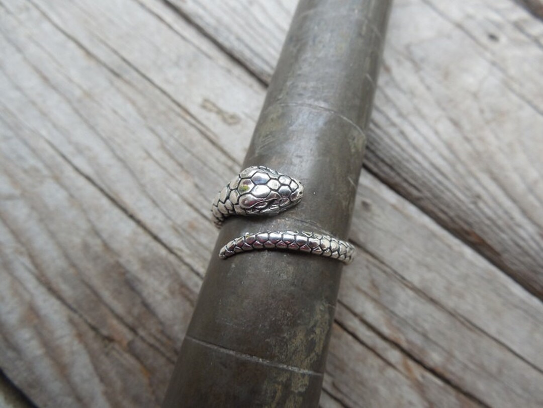 Adjustable Snake Ring Handmade in Sterling Silver - Etsy