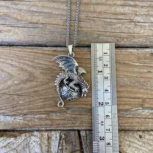 Dragon Necklace Handmade in Sterling Silver 925 With Great Detail - Etsy
