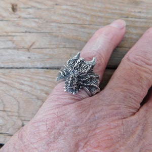Beautiful Dragon Ring Handmade in Sterling Silver 925 With Great Detail ...