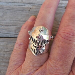 Medieval Warriors Armet (helmet) Ring Handmade in Sterling Silver - Etsy