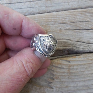Lion Rings in Sterling Silver 925 With Peridot Stones in the Eyes - Etsy