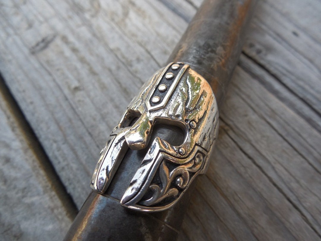 Medieval Warriors Helmet Ring Handmade in Sterling Silver - Etsy