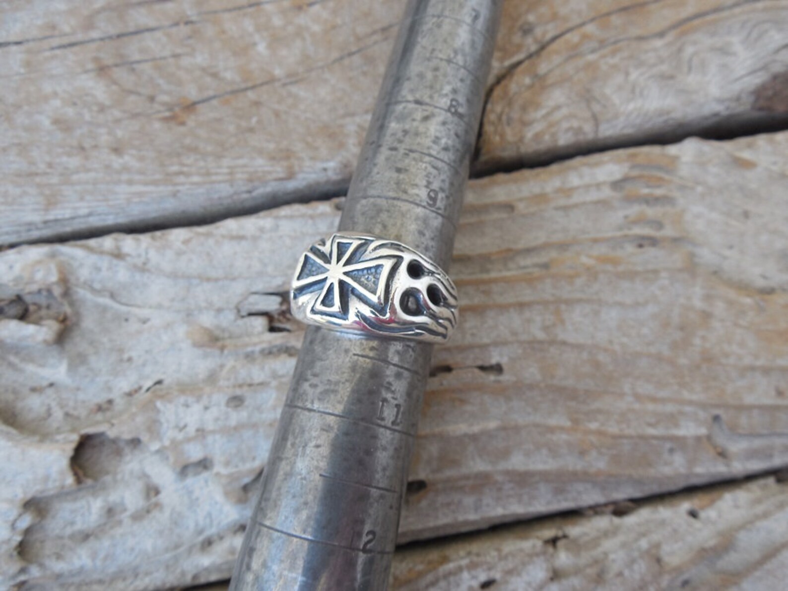 Maltese Cross Ring Handmade in Sterling Silver 925 - Etsy