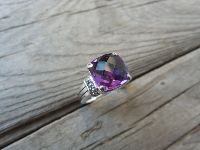 Beautiful Amethyst Ring Handmade in Sterling Silver - Etsy