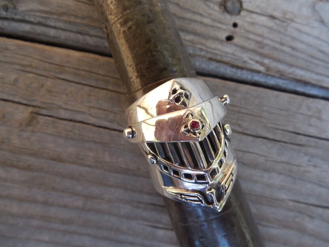 Medieval Warriors Armet (helmet) Ring Handmade in Sterling Silver - Etsy