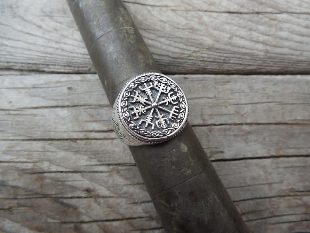 Viking Compass Ring Handmade in Sterling Silver 925 - Etsy