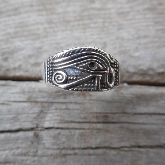 Eye of Ra Ring Handmade in Sterling Silver | Etsy