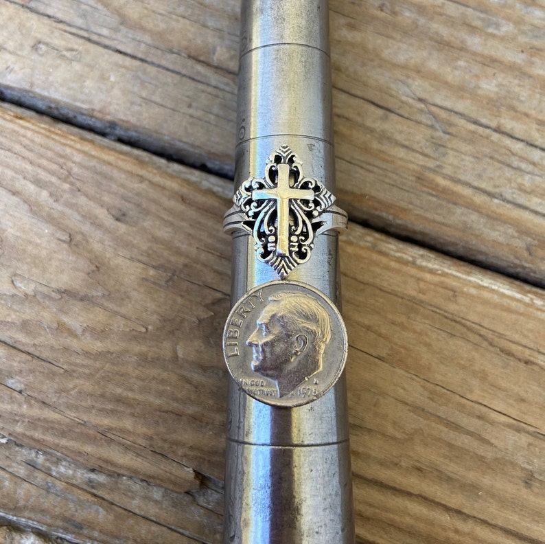 Beautiful Handmade Sterling Silver Cross Ring - Etsy