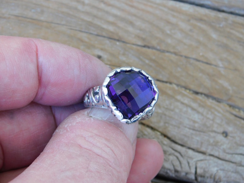 Beautiful Amethyst Ring Handmade in Sterling Silver 925 - Etsy