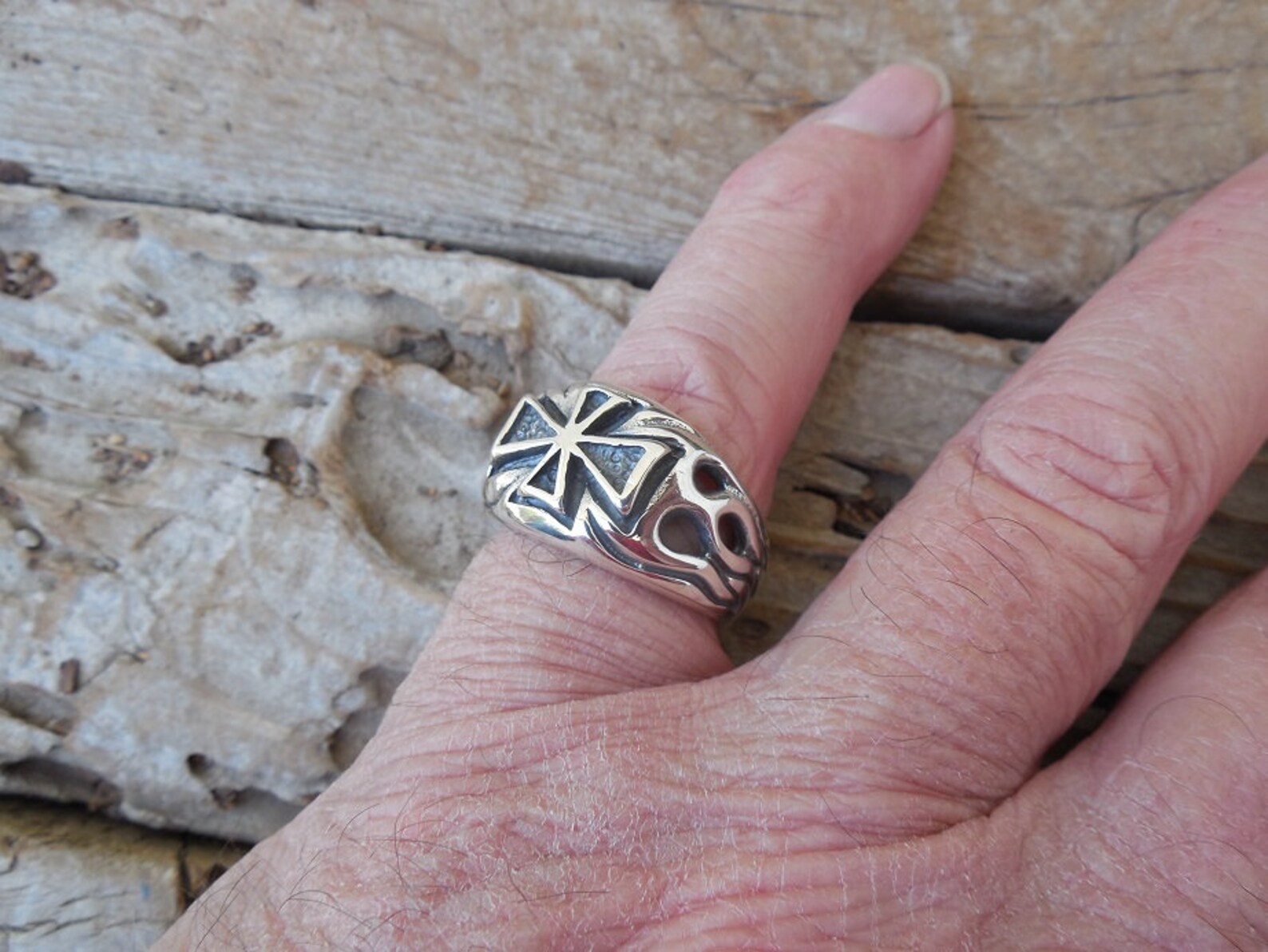 Maltese Cross Ring Handmade in Sterling Silver 925 - Etsy