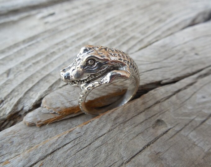 Gator Ring in Sterling Silver - Etsy